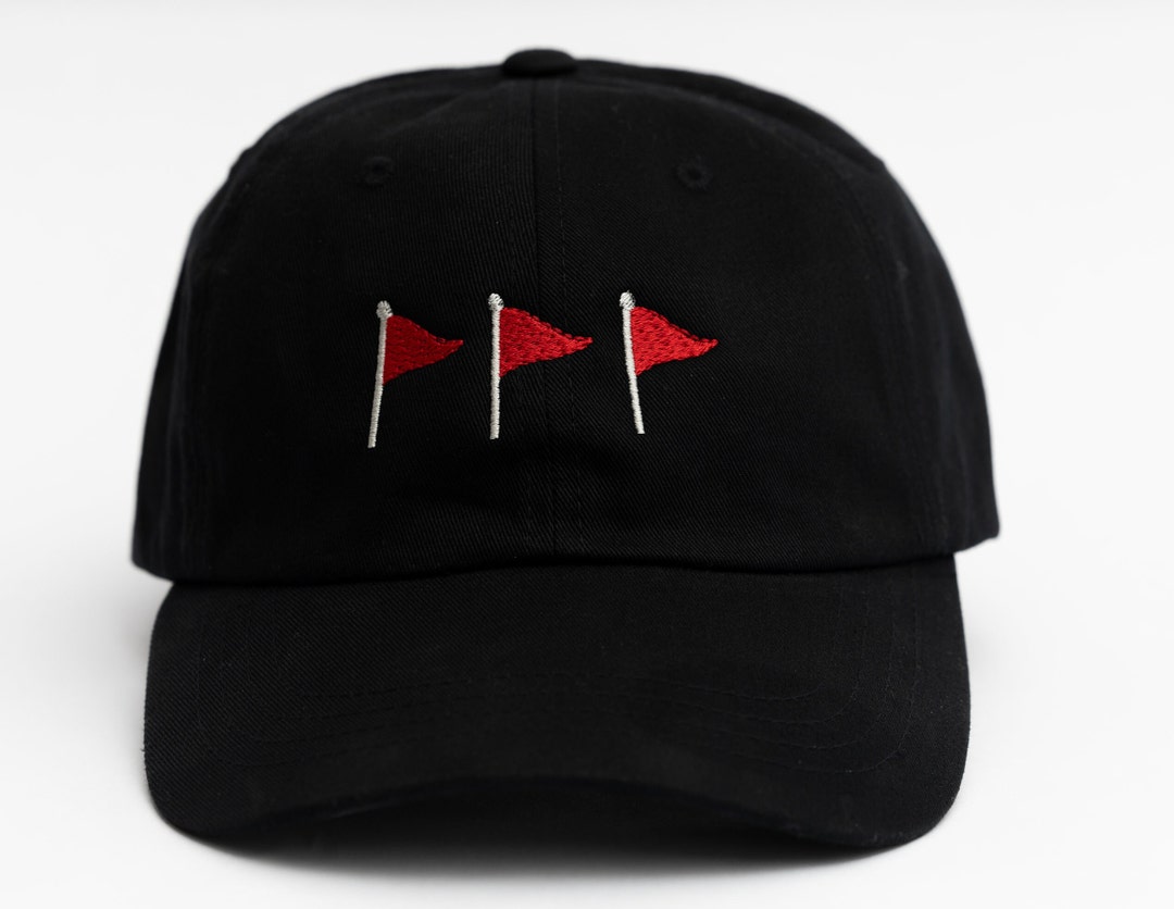 Red Flag Baseball Hat, Red Flags Are Green Cap, Funny Sarcastic Hat ...