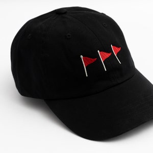 Red Flag Baseball Hat, Red Flags Are Green Cap, Funny Sarcastic Hat ...