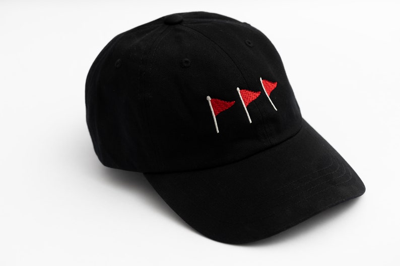 Red Flag Baseball Hat, Red Flags Are Green Cap, Funny Sarcastic Hat ...