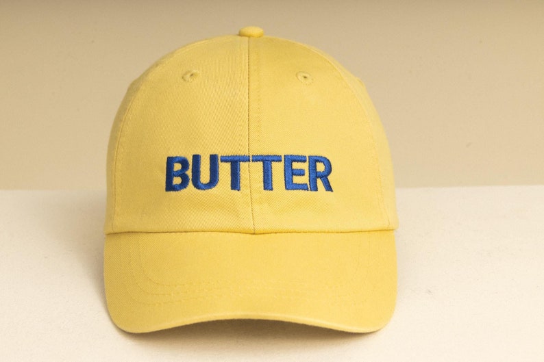 Butter Embroidered Baseball Hat, Embroidered Funny Butter Cap, Funny ...