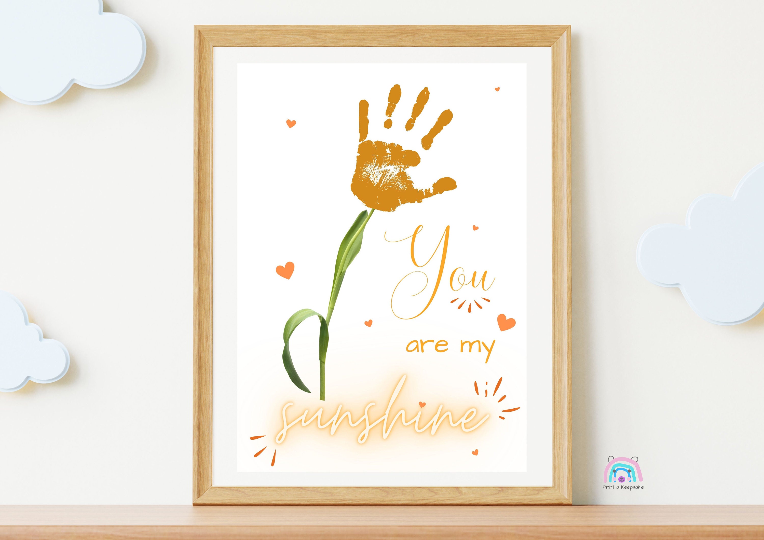 You Are My Sunshine Handprint Craft Art Mom Mum Kids Baby Toddler Child ...