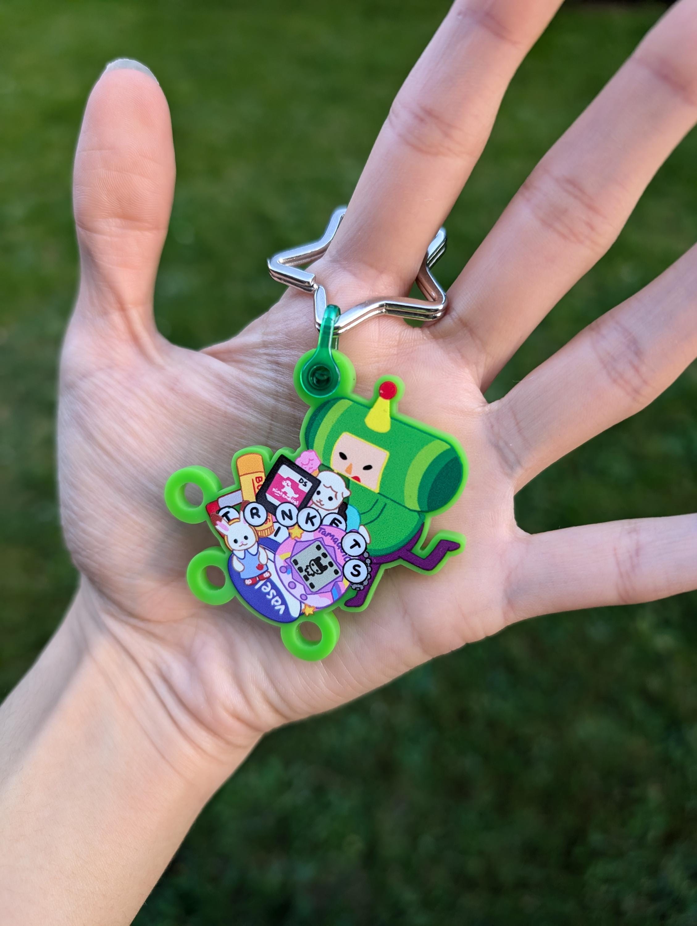 Katamari Trinket Keychain Star Keyring Customizable - Etsy