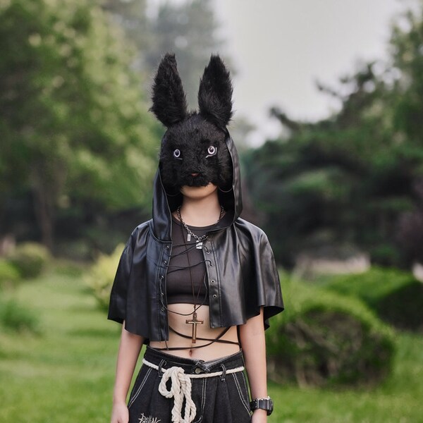 Rabbit Mask - Etsy