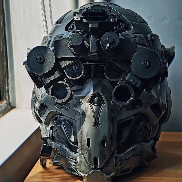 Helmet Mask - Etsy