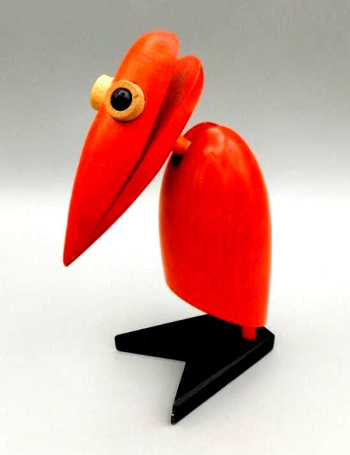 Dodo Bird Zoo Line Danish J.V. OREL Designed MCM Wood Carved Figure ...