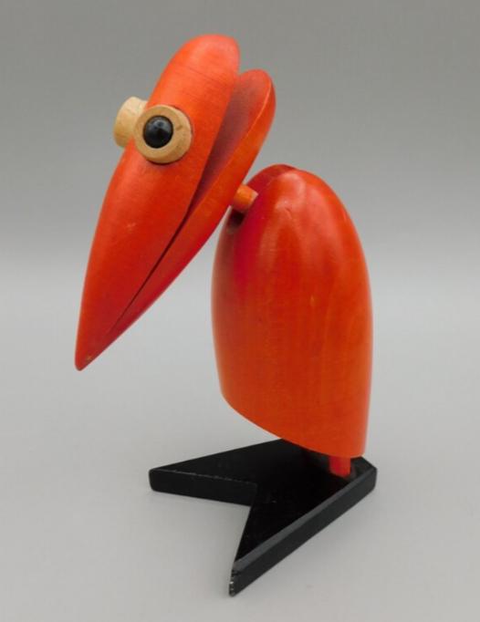 Dodo Bird Zoo Line Danish J.V. OREL Designed MCM Wood Carved Figure ...