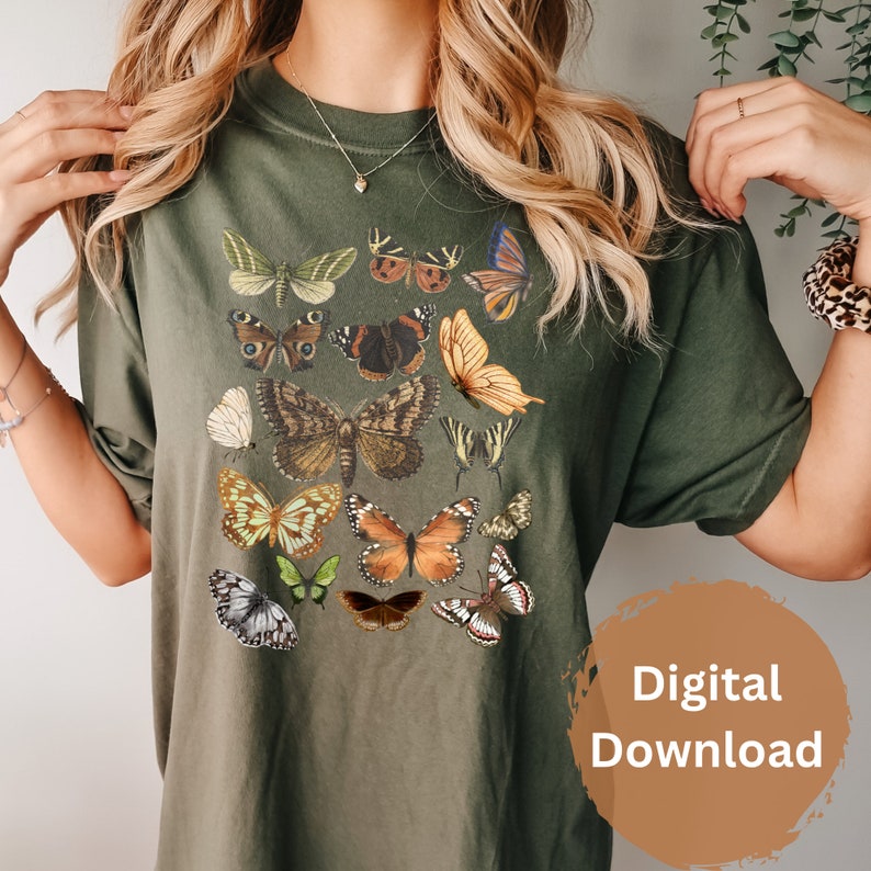 Butterfly PNG, Cottagecore Design, Transparent Background - Etsy