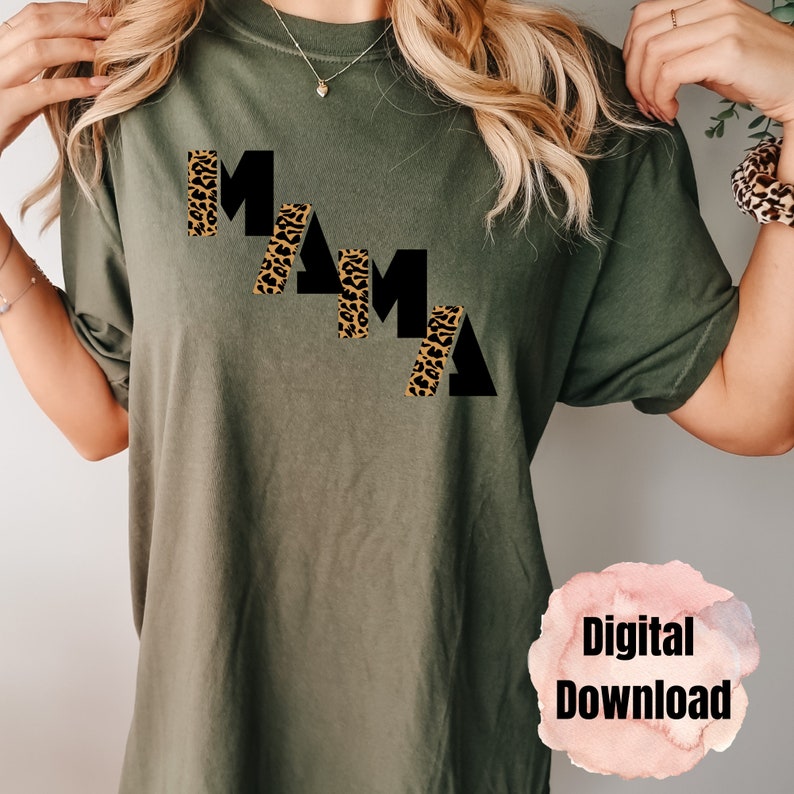 MAMA Cheetah PNG Digital Download || Cheetah MAMA Print - Etsy