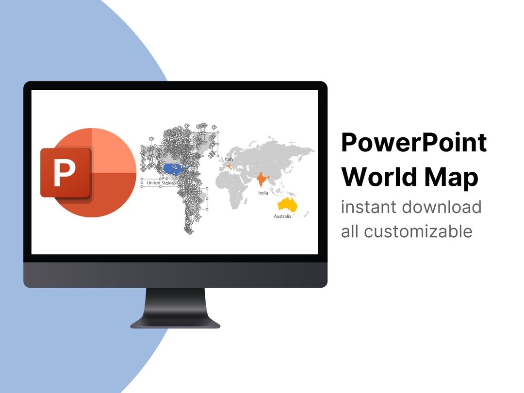 Carte Du Monde Modifiable Powerpoint – ETDKHL