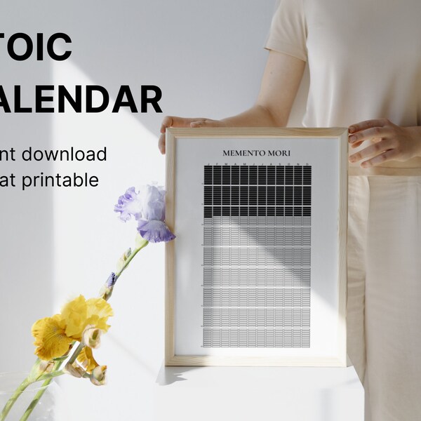 Stoic Memento Mori Calendar - Etsy