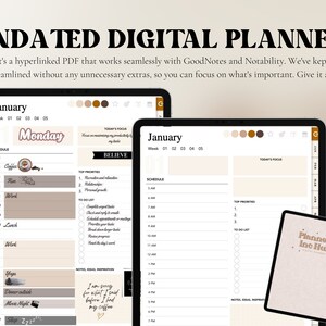 The Ultimate Boho Digital Planner With Mood Tracker, Vision Board ...