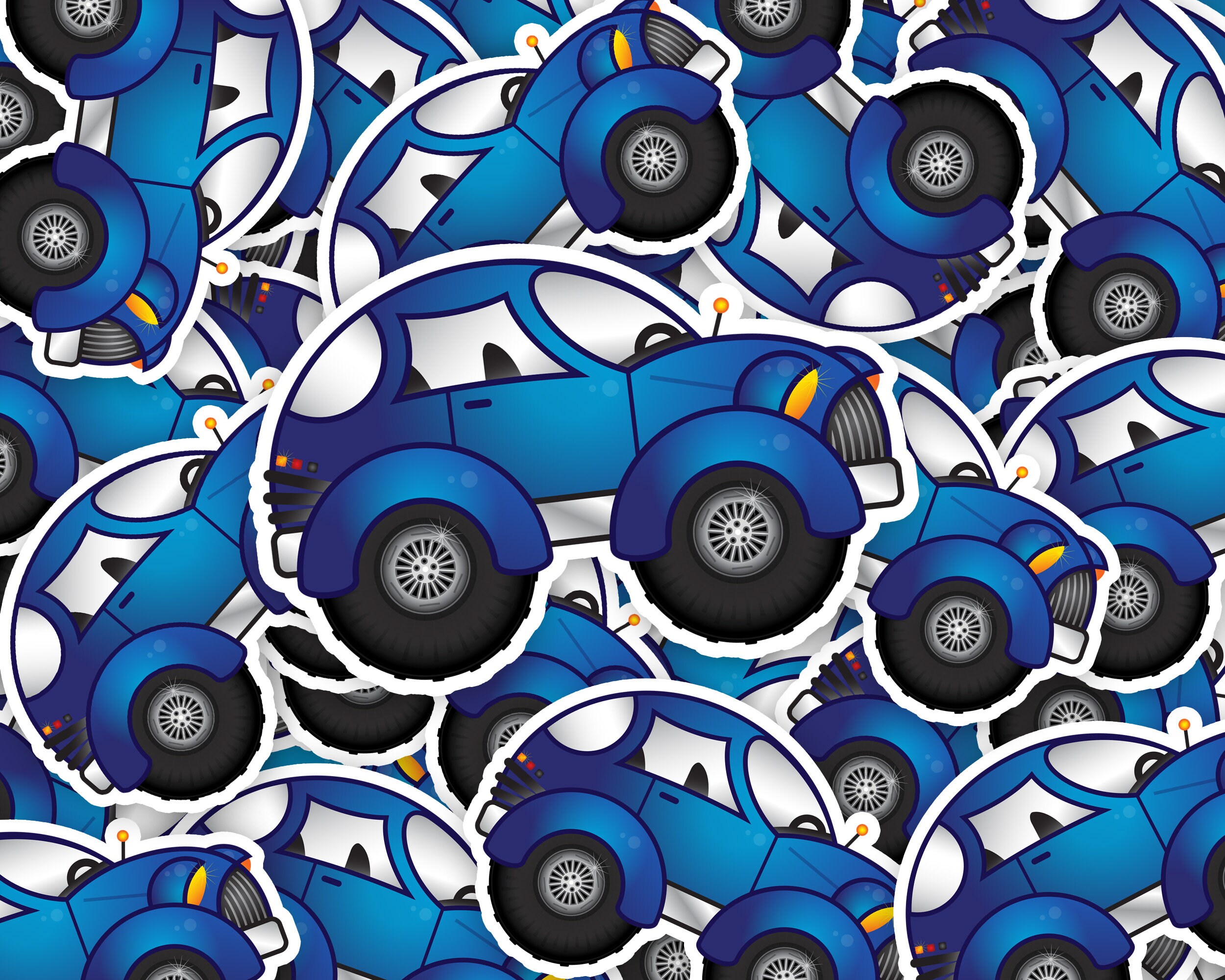 Sticker Pile Mockup PSD Professional Photoshop Template, Smart Object ...