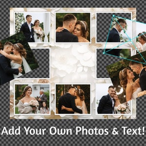 Beautiful Wedding Photo Collage 20oz Tumbler Wrap PNG for Sublimation ...
