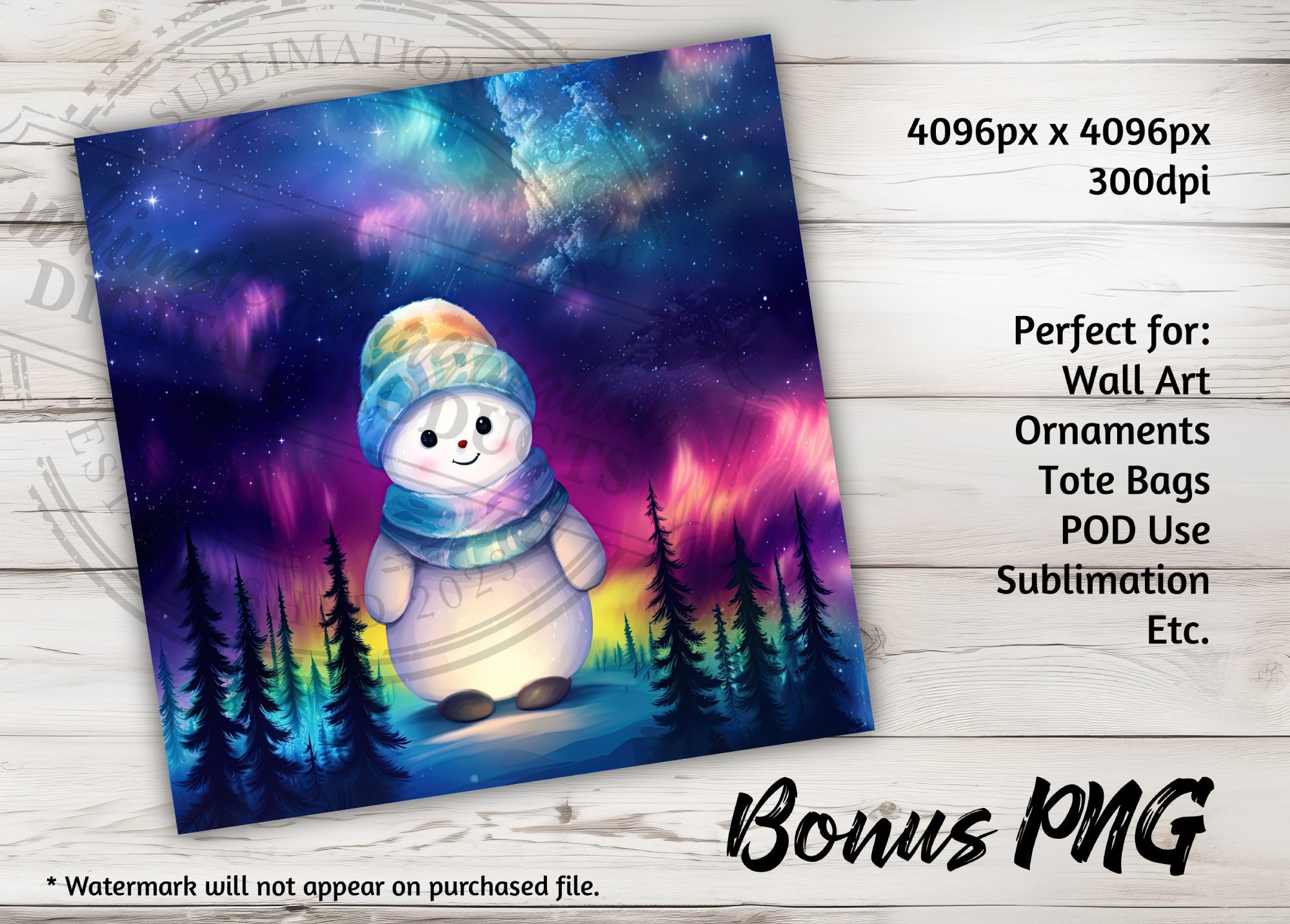 Alcohol Ink Snowman Tumbler Wrap PNG for Sublimation, 20 Oz 30 Oz ...