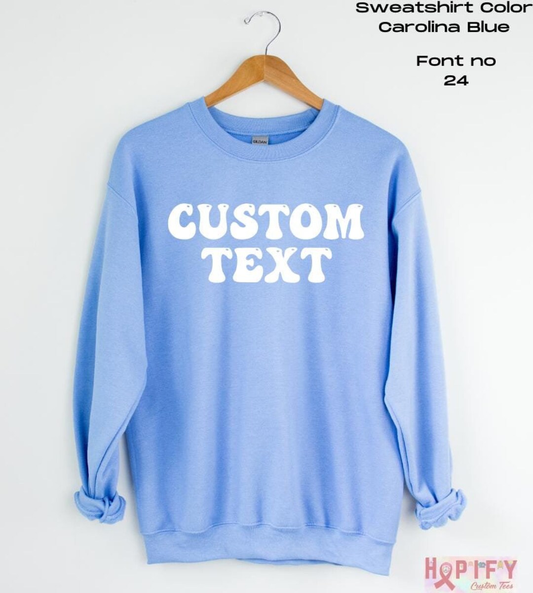 Personalized Gildan Sweatshirt, Bachelorette Own Design Sweatshirt ...