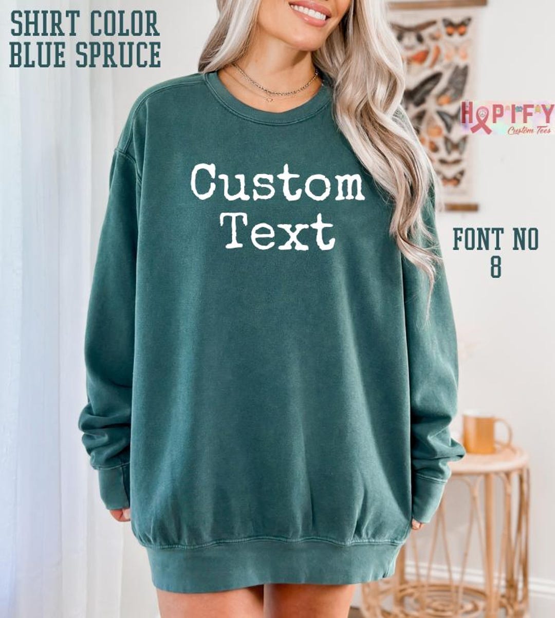 Luxury Comfort Colors Customized Sweatshirt, Bachelorette Custom ...
