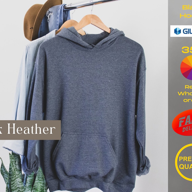 Blank Hoodie No Drawstring - Etsy