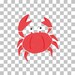 Crab Sticker Vacation Clipart Beach Clipart Summer Clipart - Etsy