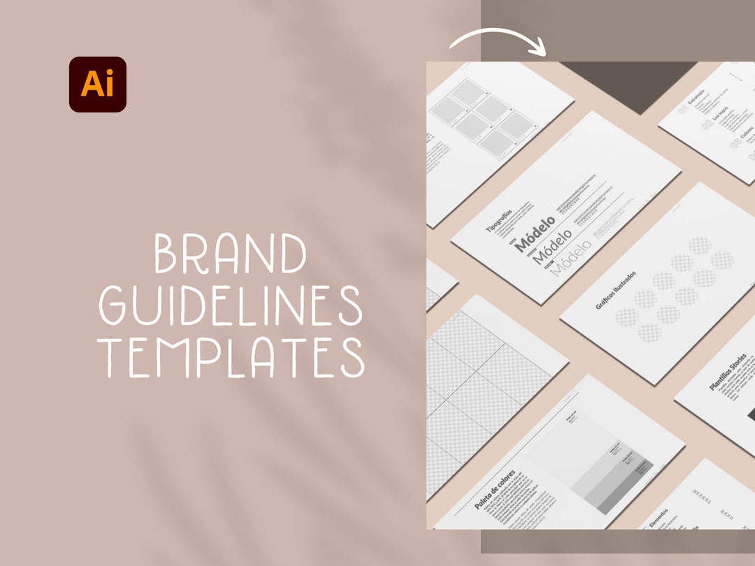 Brand Guidelines | Editable Branding | Template Brand in Illustrator ...