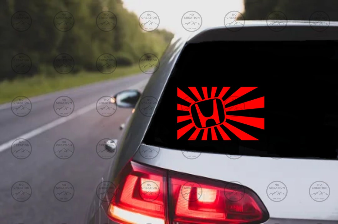 Honda Rising Sun Vinyl Decal Sticker - Etsy