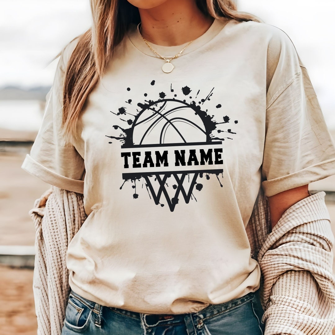 Custom Your Team Basketball Tshirt, School Team T-shirt, Personalized ...