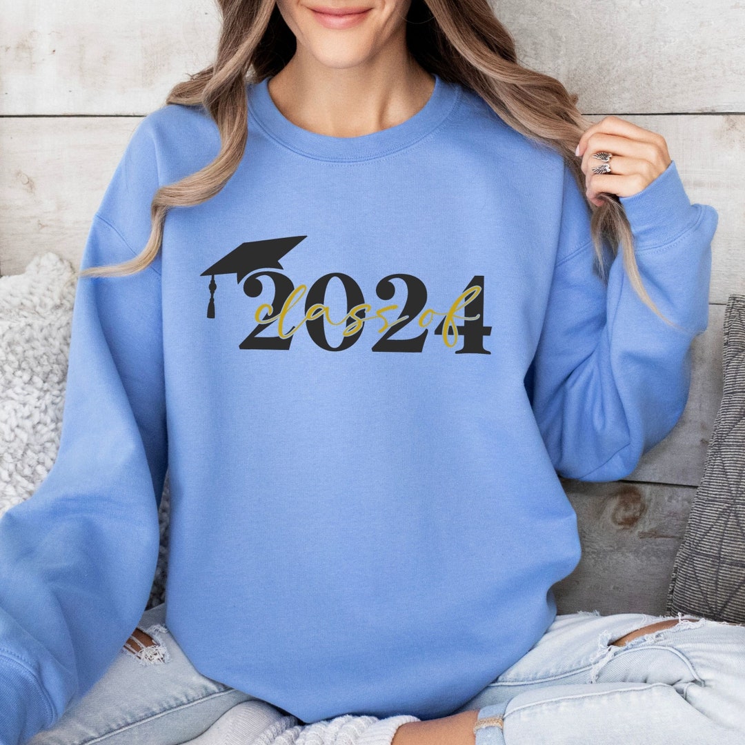 2024 Class of Sweatshirt, 2024 Graduation Class Sweatshirt, School Life ...