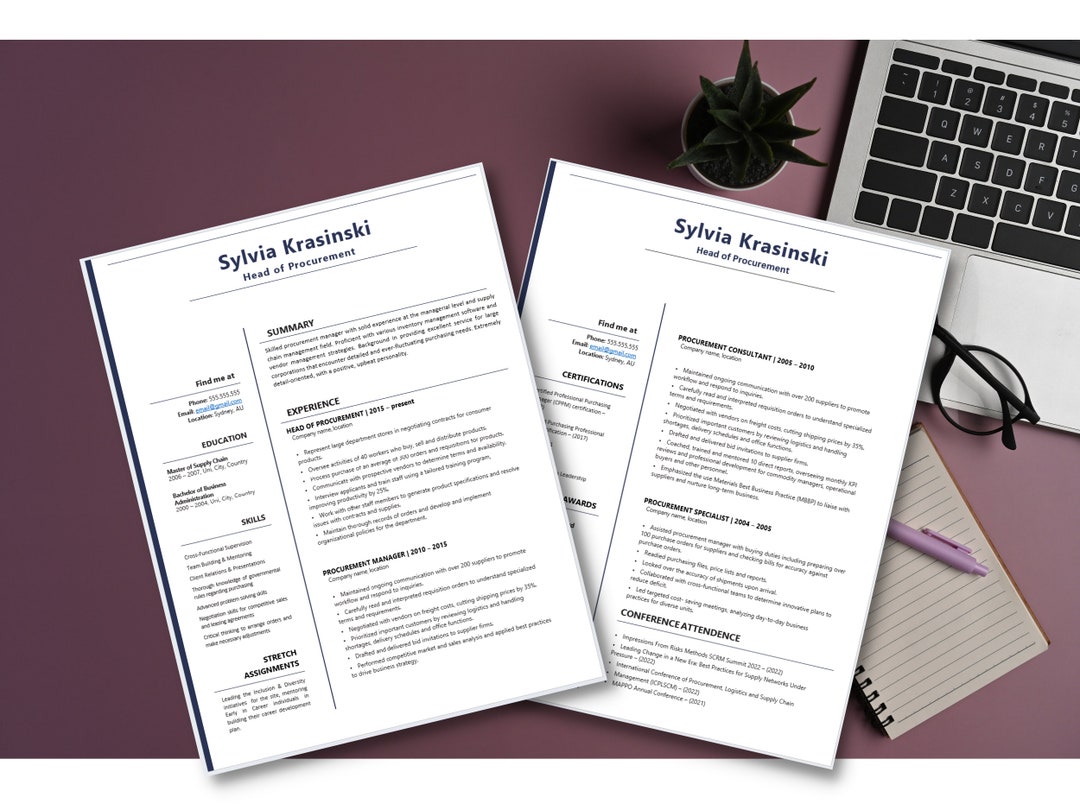 Finance Resume Template, Finance CV Template, Accounting Resume ...