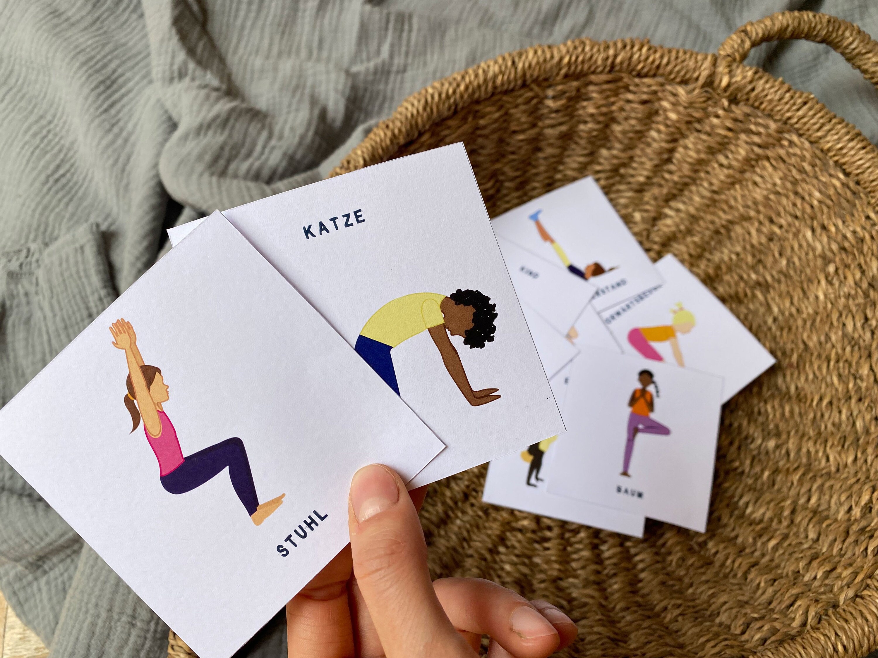Yoga Cards Kids Kids Yoga Cards Yoga Poses Printable PDF - Etsy