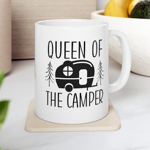 Queen of the Camper Mug, RV Queen Mug 11 Oz Ceramic Rv Life Mug RV Gift ...