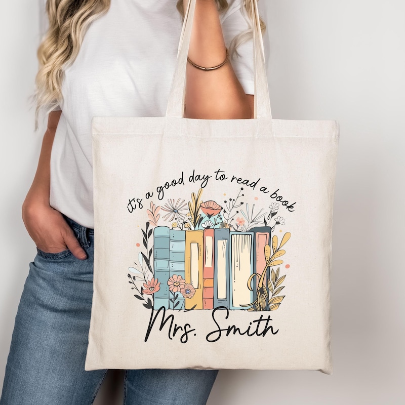 Library Book Bag - Etsy