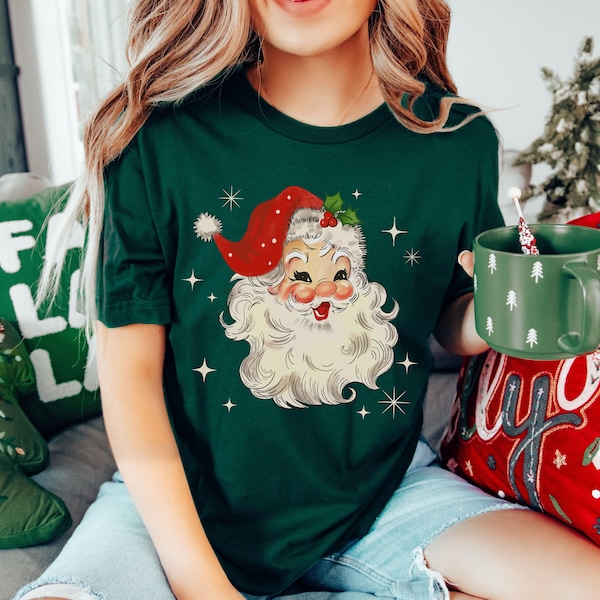 Vintage Christmas Tees for Women - Etsy
