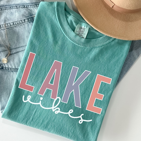 Custom Lake Map T-shirt, Lake Life Shirt, Vacation Shirt, Summer Shirt, Solid Shirt Unisex ...