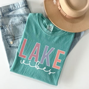Lake Vibes Comfort Color Shirt, on Lake Time, Wake and Lake Shirt, Lake ...