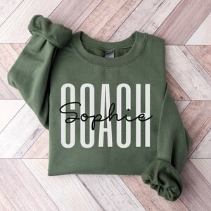 Personalized Coach Sweatshirt, Custom Coach Gift, Cheer Coach Sweater ...