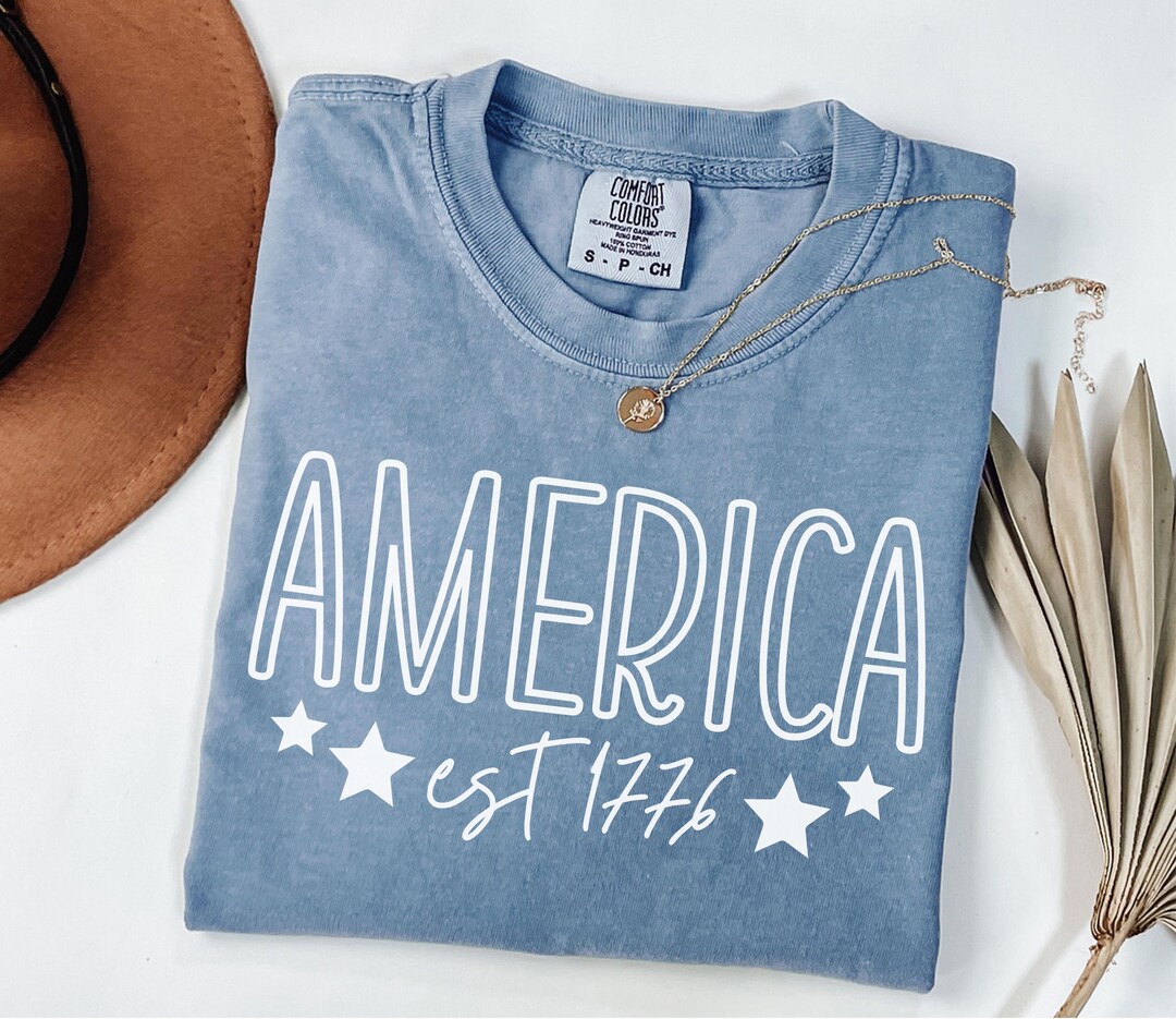 Comfort Colors America Shirt, Fourth of July Shirt, Big USA Tshirt ...