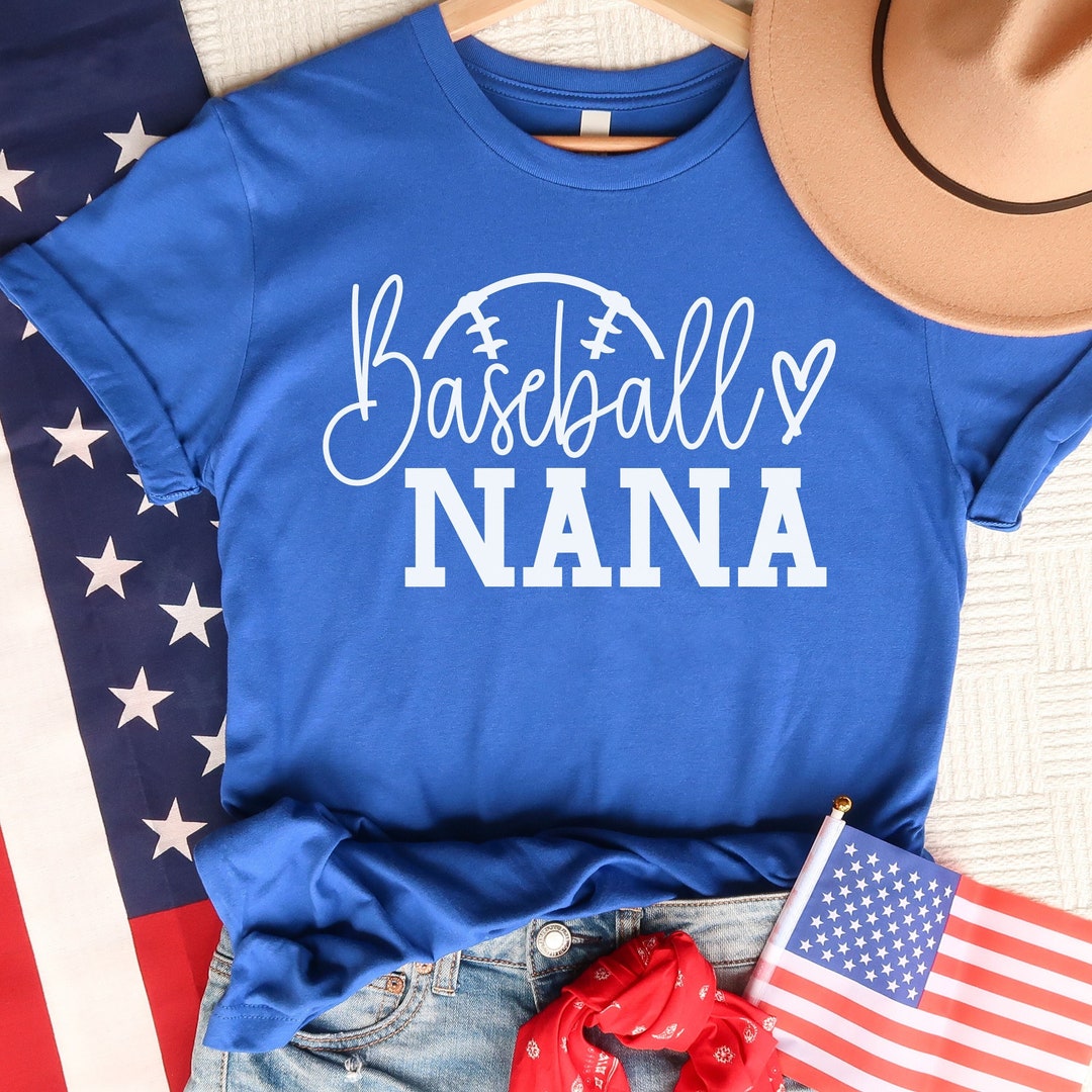 Baseball Nana Shirt, Cute Baseball Shirt for Nana, Baseball Nana Tee ...