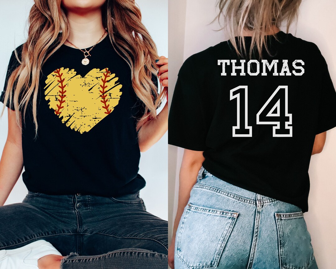 Custom Softball Number Shirt Personalized Softball Mom Shirt - Etsy