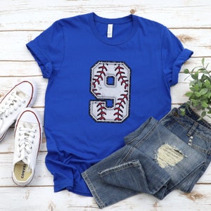 Baseball Number Shirt, Personalized Baseball Shirt, Custom Baseball Fan ...