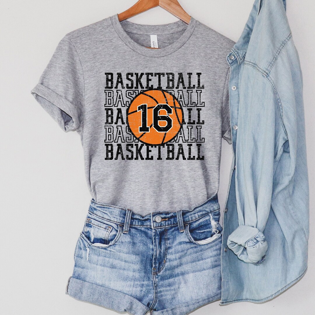 Custom Basketball Number Shirt, Personalized Basketball Mom Shirt, Cute ...