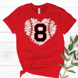 Custom Baseball Number Shirt, Personalized Baseball Mom Shirt, Baseball ...