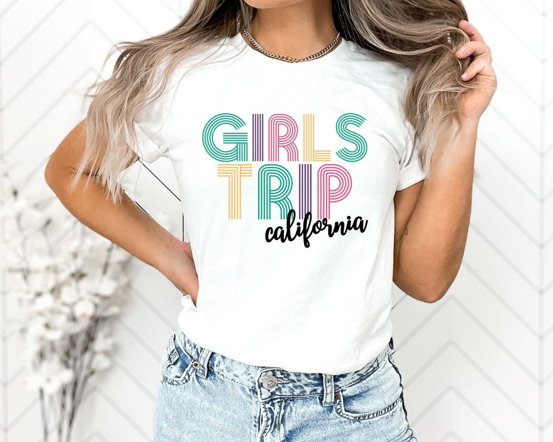 Custom Girls Trip T-shirt, Customized Girl's Trip Shirt, Customized Birthday Trip Tee, Girls ...