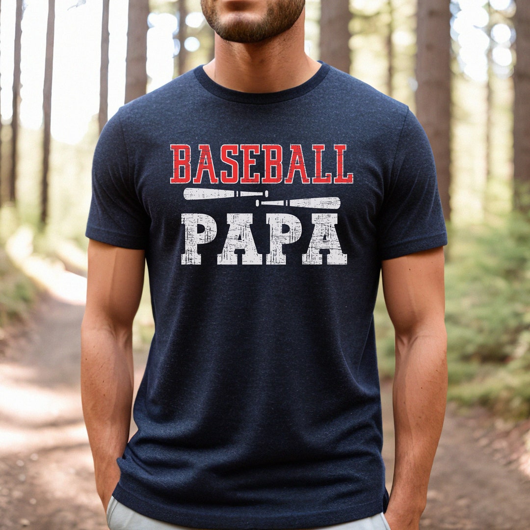 Papa Baseball Shirt, Papa Shirt for Baseball, Grandpa Baseball Shirt ...