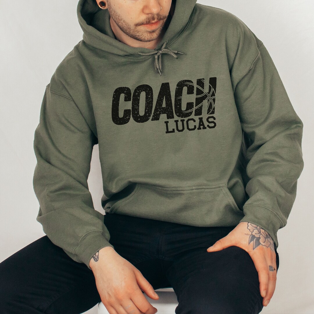 Custom Basketball Coach Sweatshirt, Personalized Basketball Coach ...