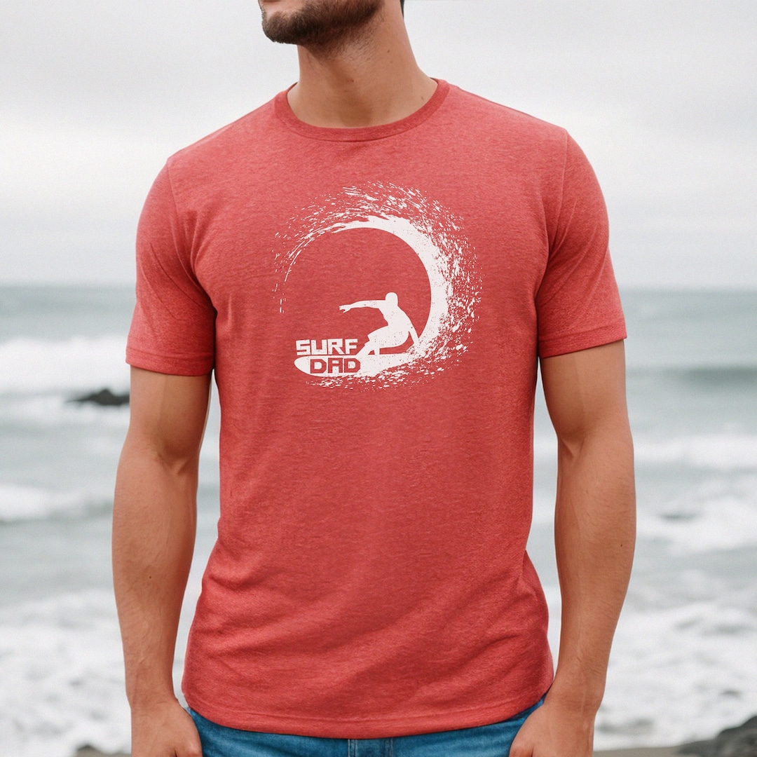Surf Dad Shirt, Surfing Shirts for Men, Surf Wave Shirt, Surfer Life ...
