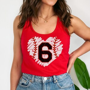 Custom Baseball Number Tank Top, Baseball Mom Gift, Personalized ...