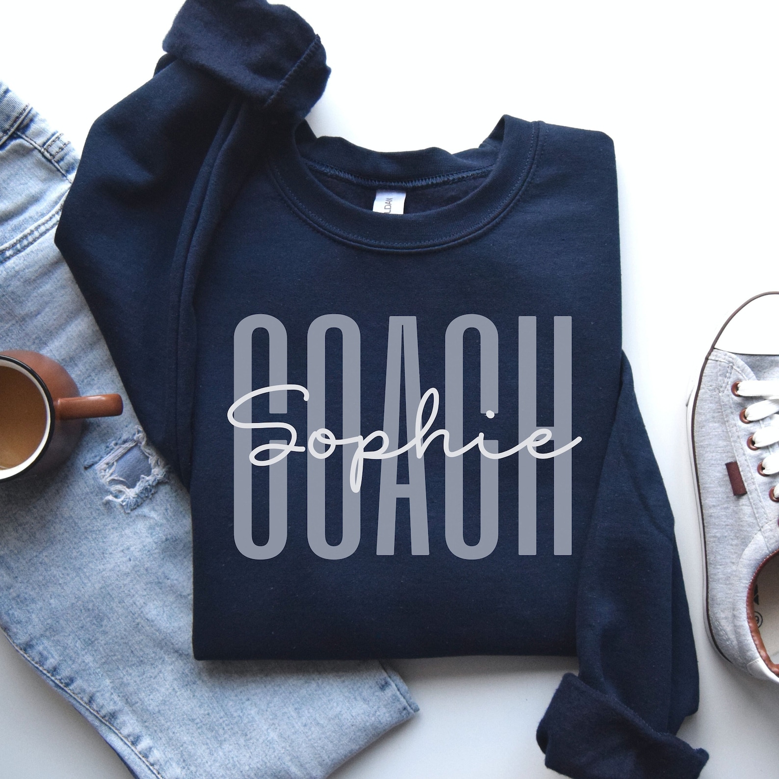 Personalized Coach Sweatshirt, Custom Coach Gift, Cheer Coach Sweater ...