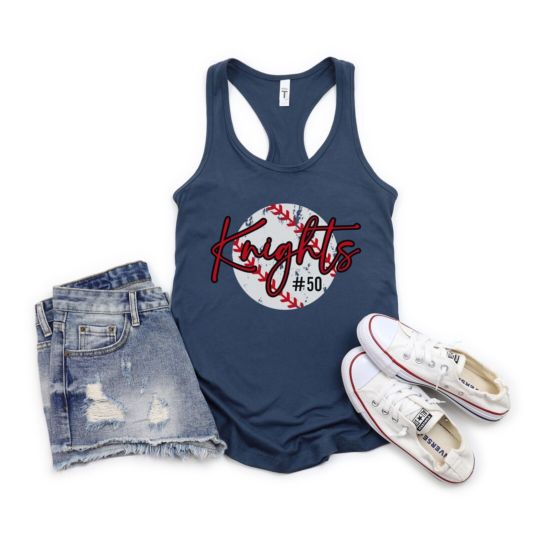 Custom Baseball Tank Top, Baseball Number Tank, Personalized Baseball ...