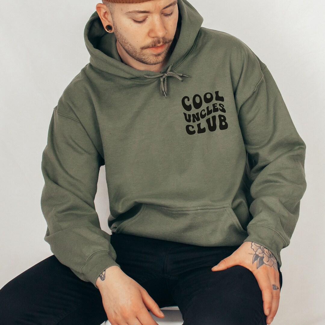 Cool Uncles Club Sweatshirt, Men's Uncle Hoodie, Pregnancy Announcement ...