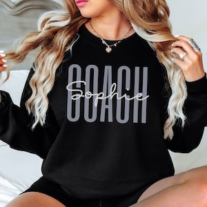 Personalized Coach Sweatshirt, Custom Coach Gift, Cheer Coach Sweater ...