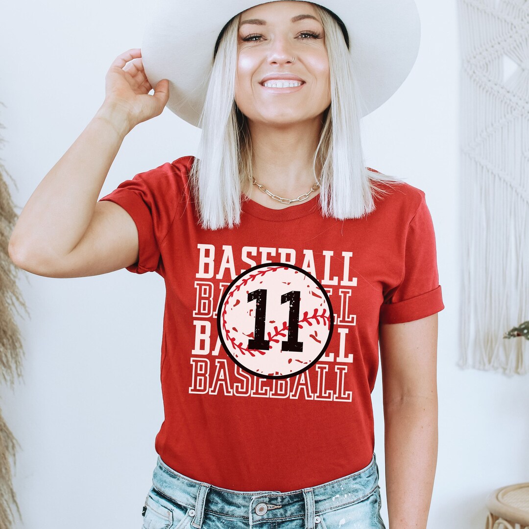 Custom Baseball Number Shirt, Personalized Baseball Mom Shirt, Baseball ...